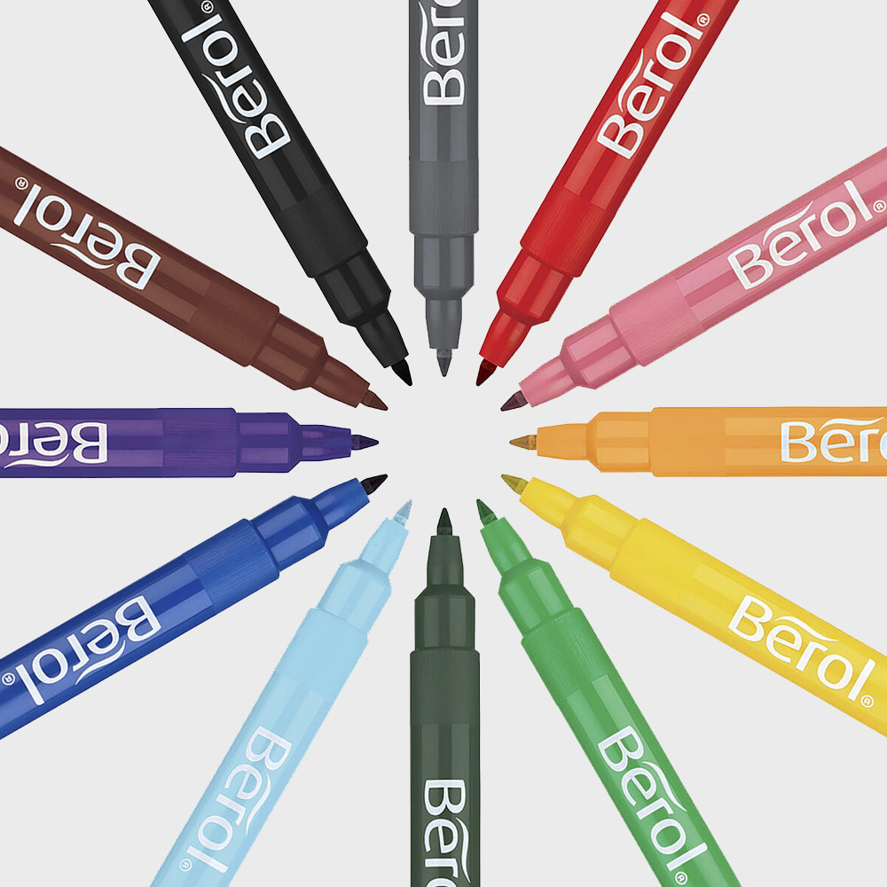 Berol Colour Broad Tip Lot de 42 (3 ans et +) | Pen Store